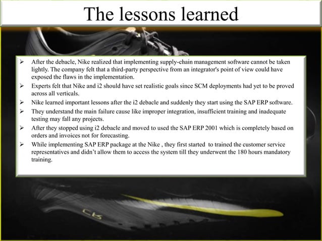 Nike case study ppt (From failure to success) | PPTX | Apparel Industry ...