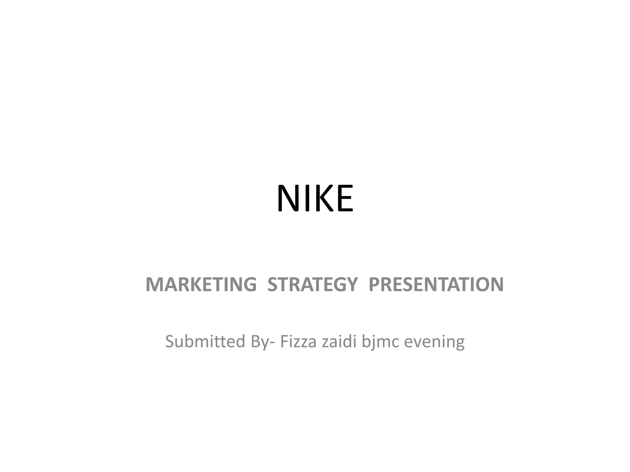 Nike presentation | PPTX