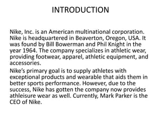 Nike presentation | PPTX