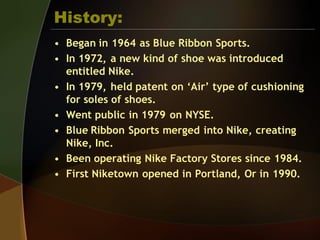 Nike presentation store layout | PDF