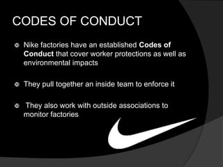 Nike Design, Manufacturing, and Sponsorship Project | PPTX