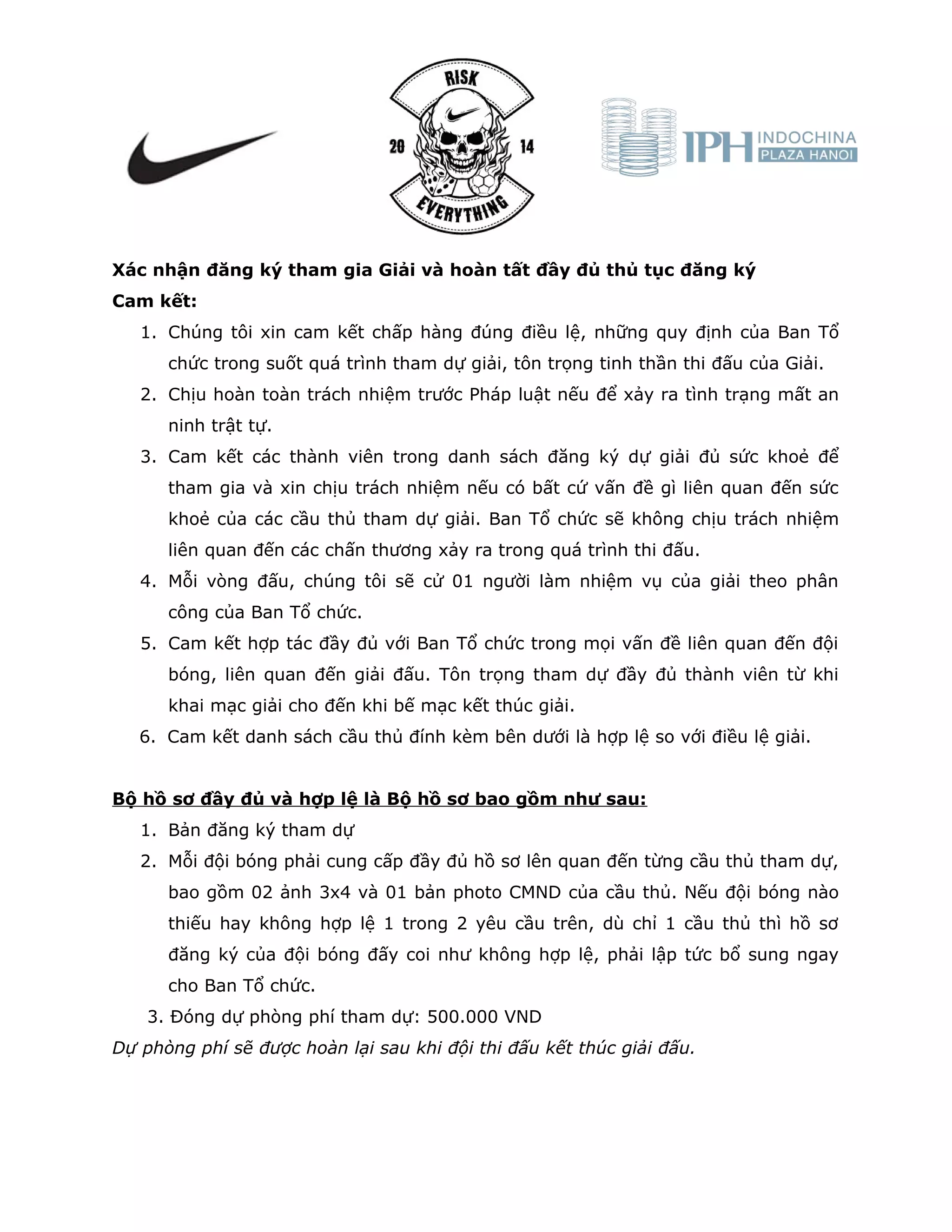 FINAL Nike risk everything registration form | DOC