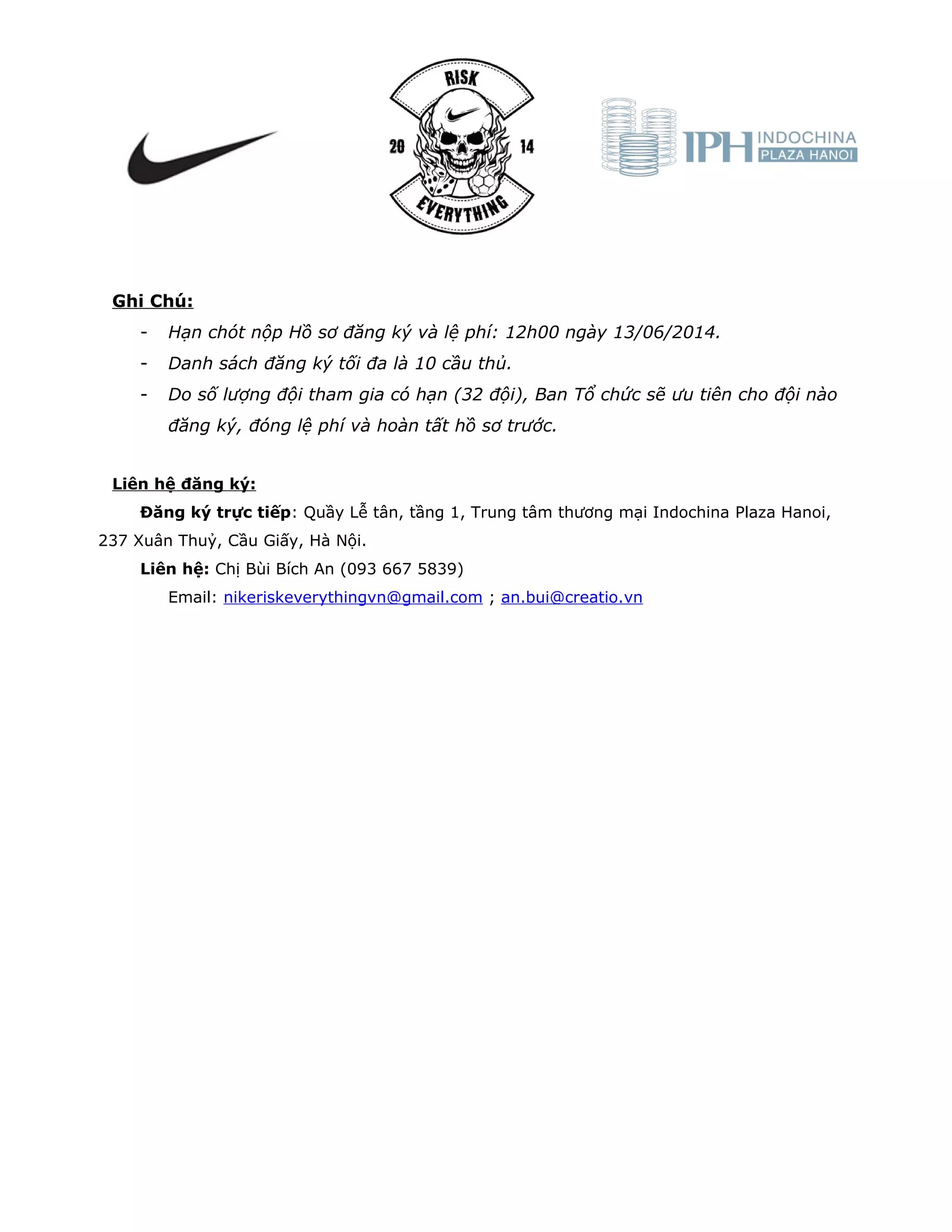 FINAL Nike risk everything registration form | DOC