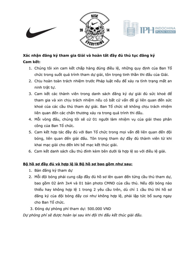 FINAL Nike risk everything registration form | DOC