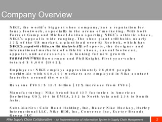 Nike Supply Chain | PPT