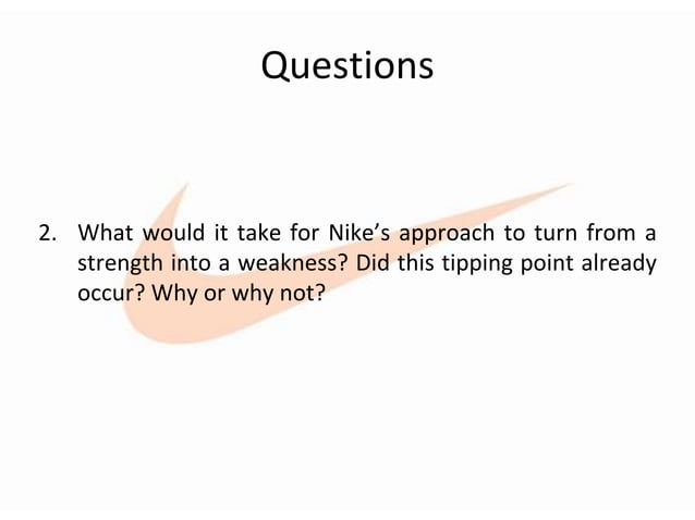 Nike's Core Competency | PPTX | Business Administration | Business