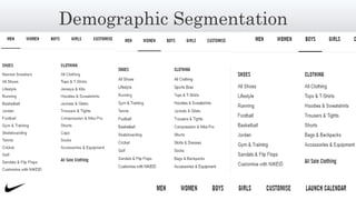 Nike segmentation | PPTX