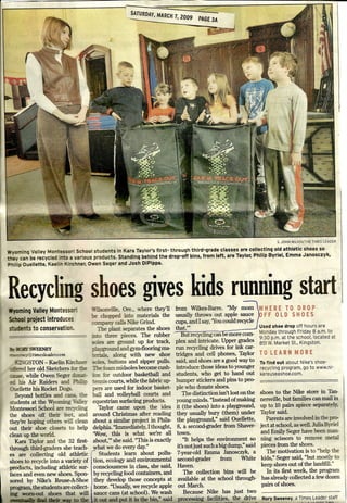 Nike Shoe Recycling Program At Montessori0001 | PDF