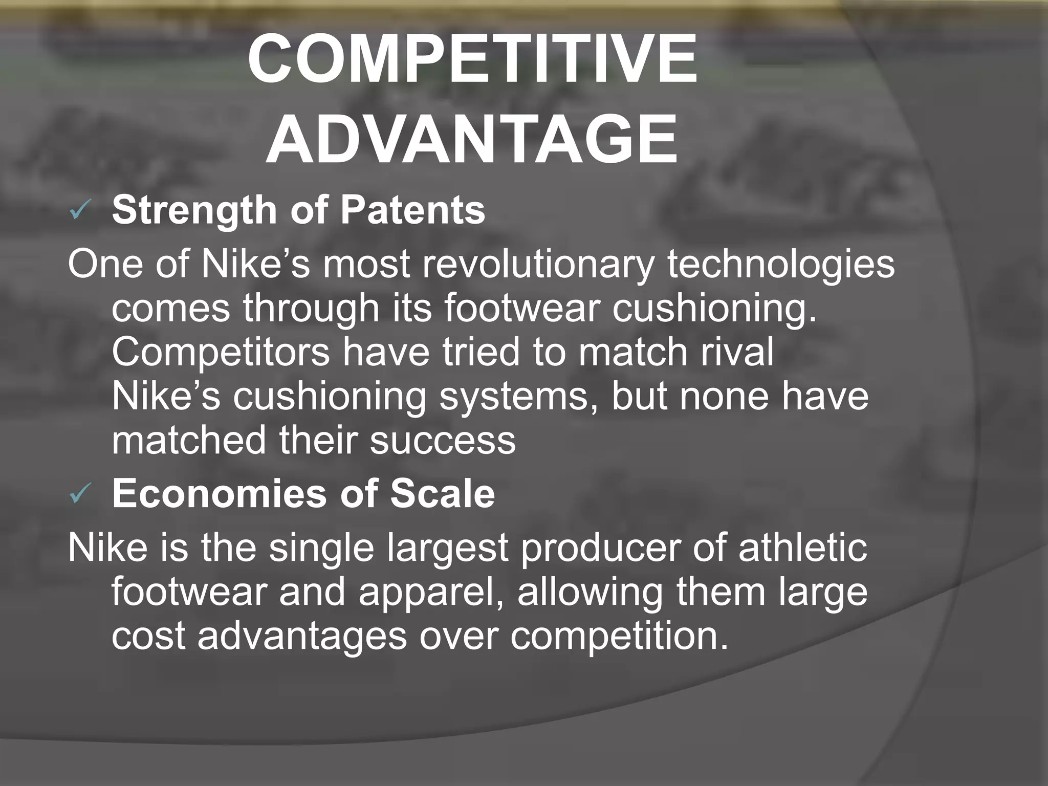 Nike financial analysis | PPTX