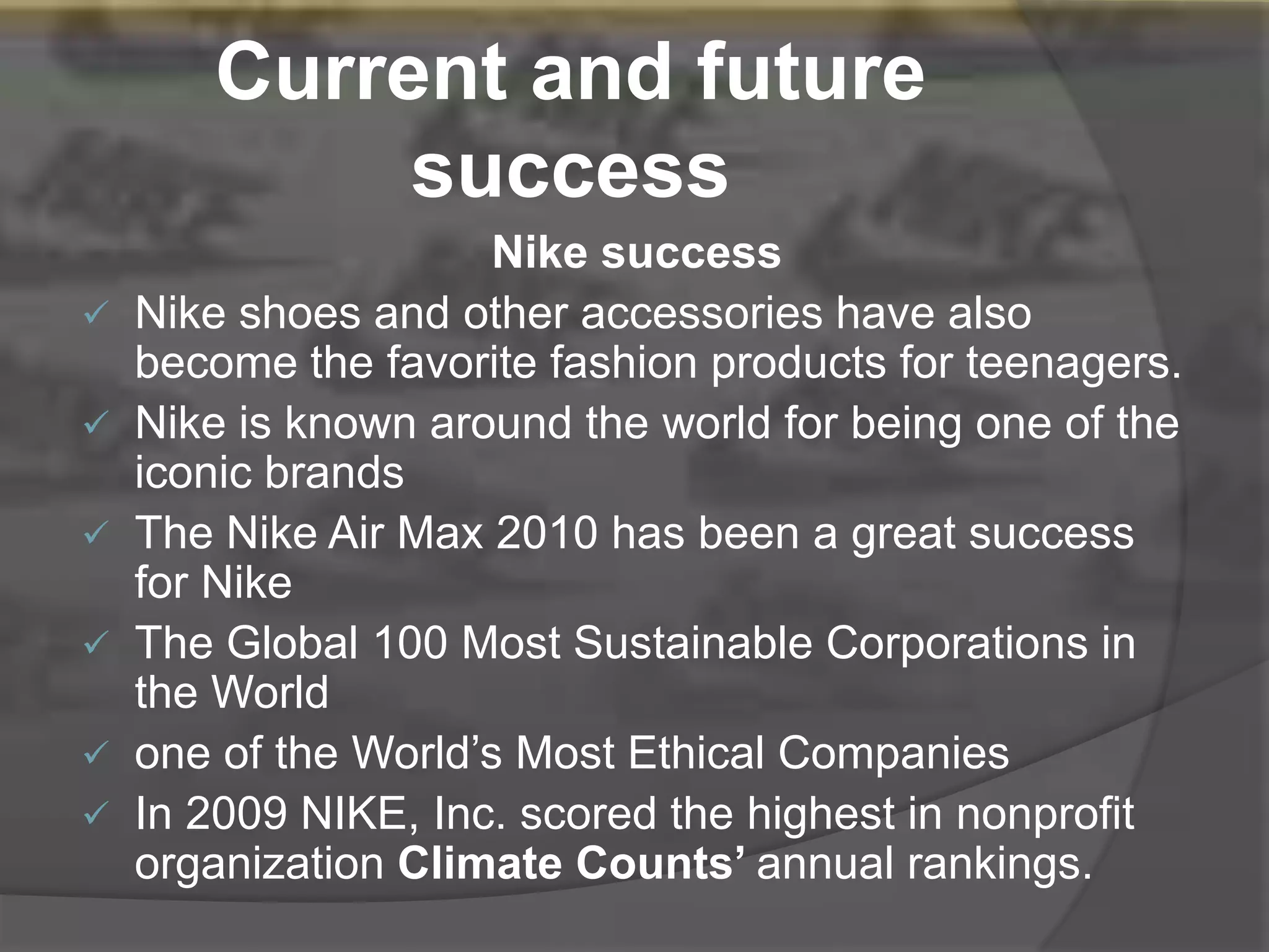 Nike financial analysis | PPTX