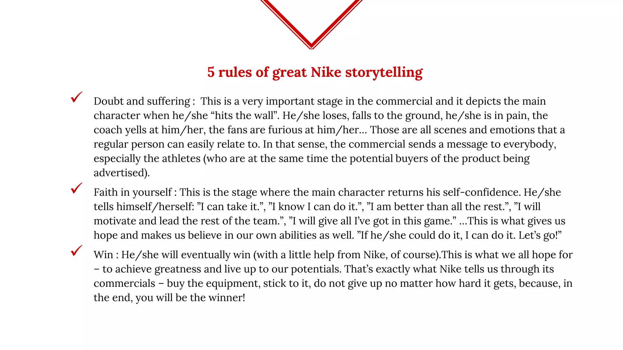 Nike storytelling | PPTX