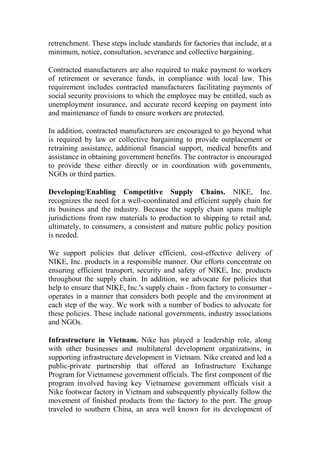 Nike supply chain | DOCX