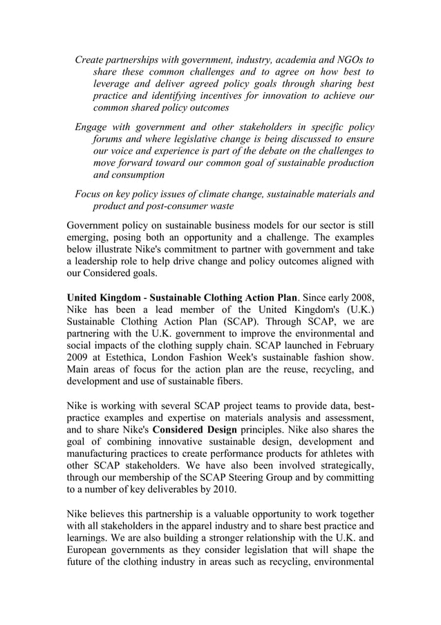 Nike supply chain | DOCX