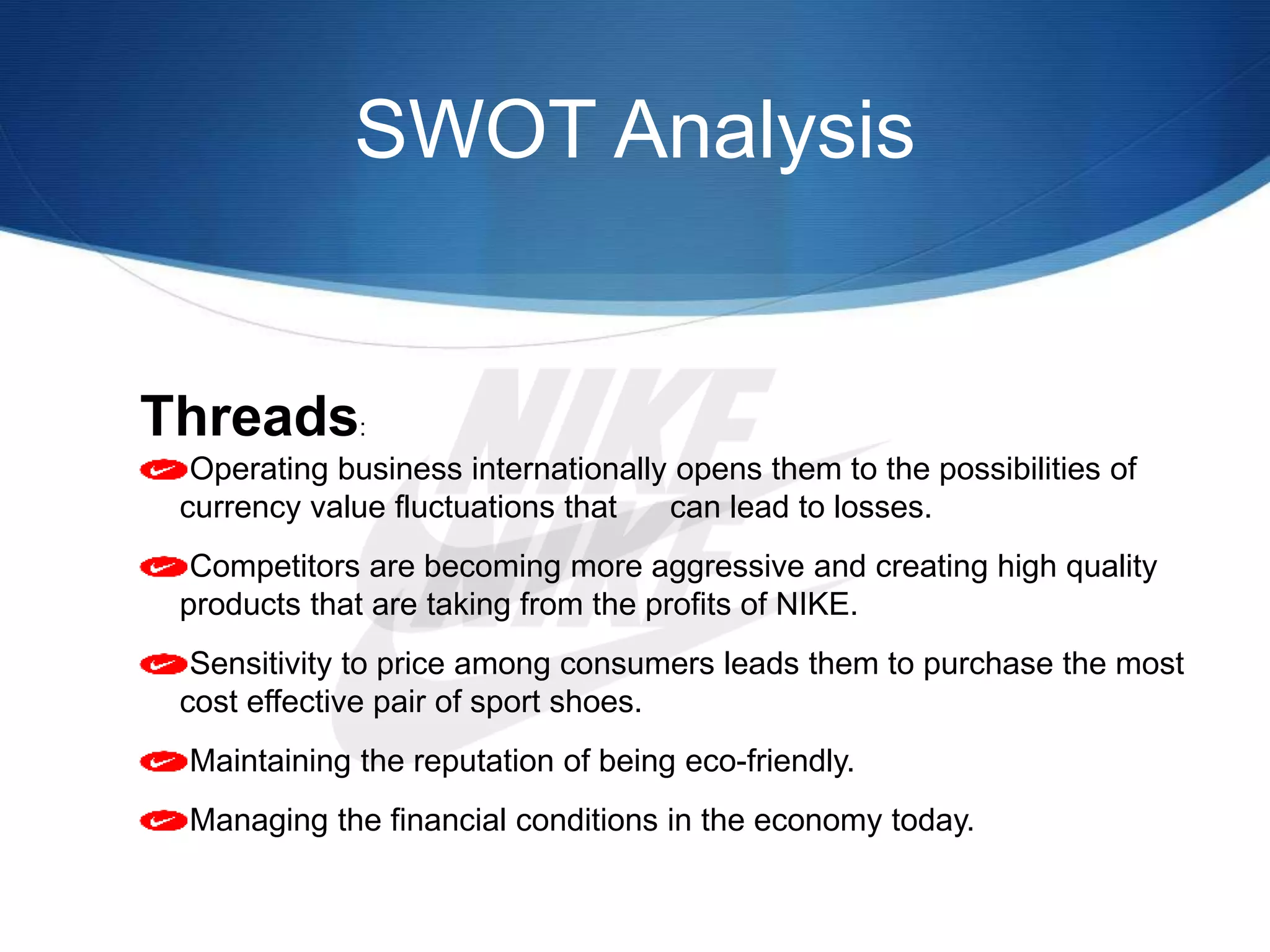 Nike SWOT Analysis | PPTX