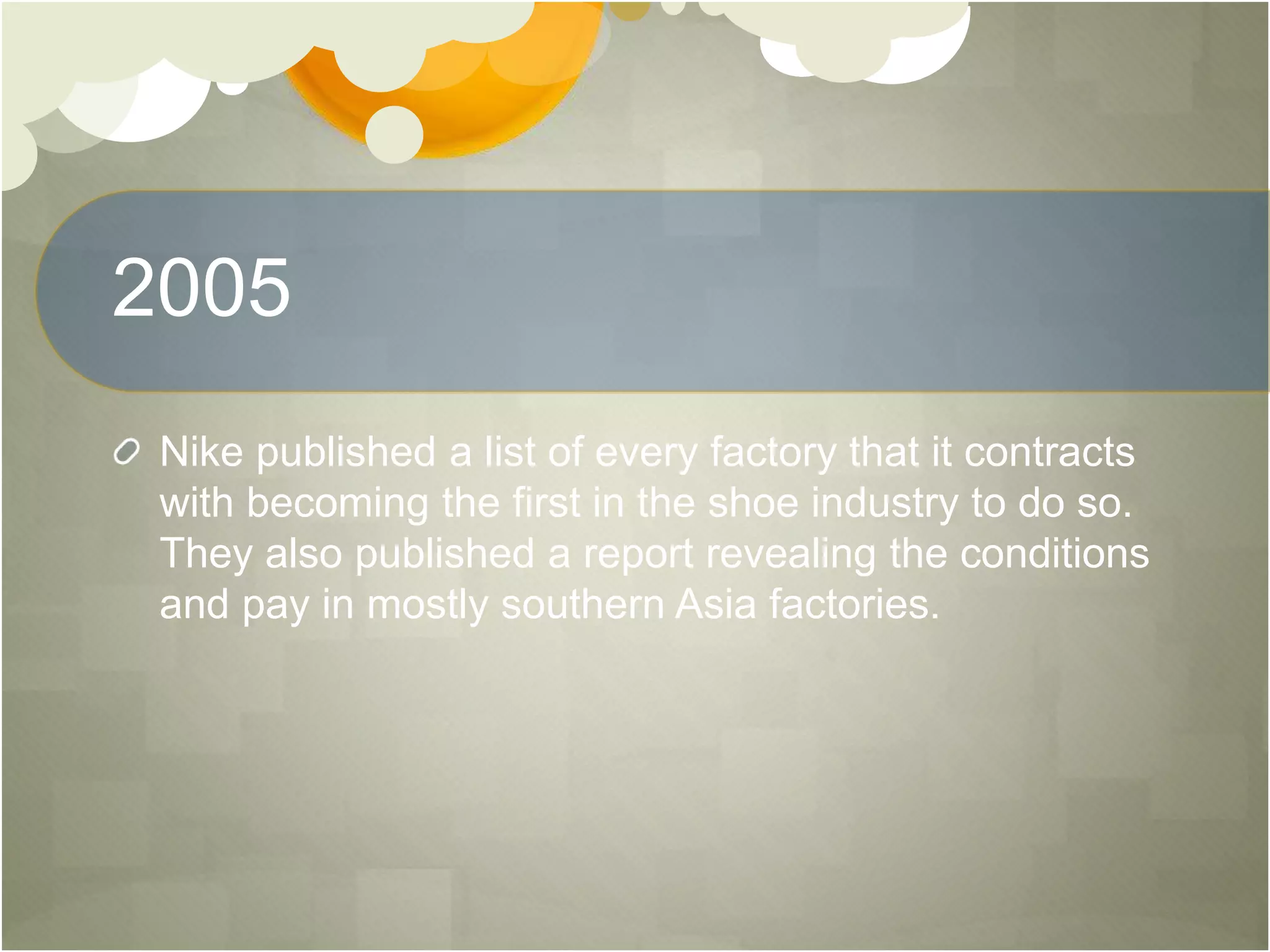 Nike timeline | PPTX | Apparel Industry | Industries