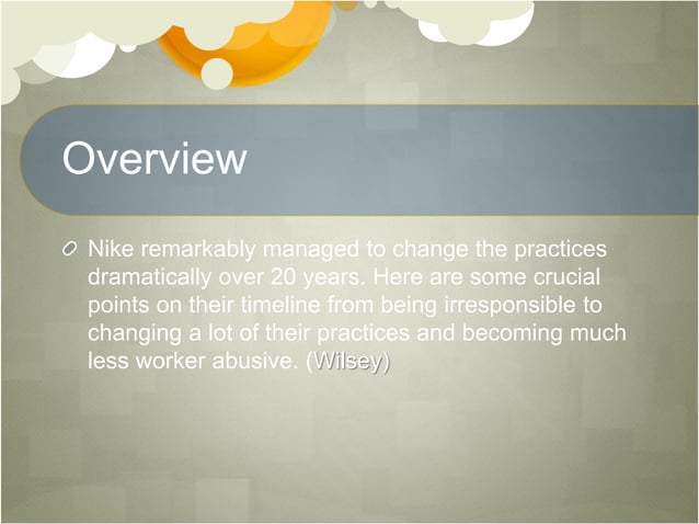 Nike timeline | PPT