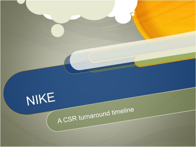 Nikes CSR timeline