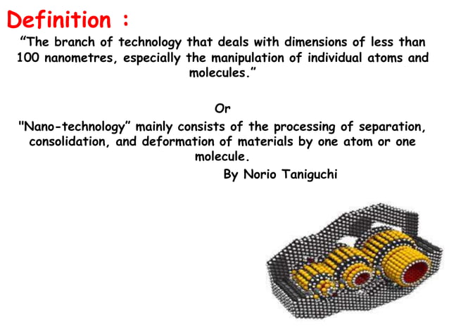 Introduction of Nanotechnology | PPTX | Chemistry | Science