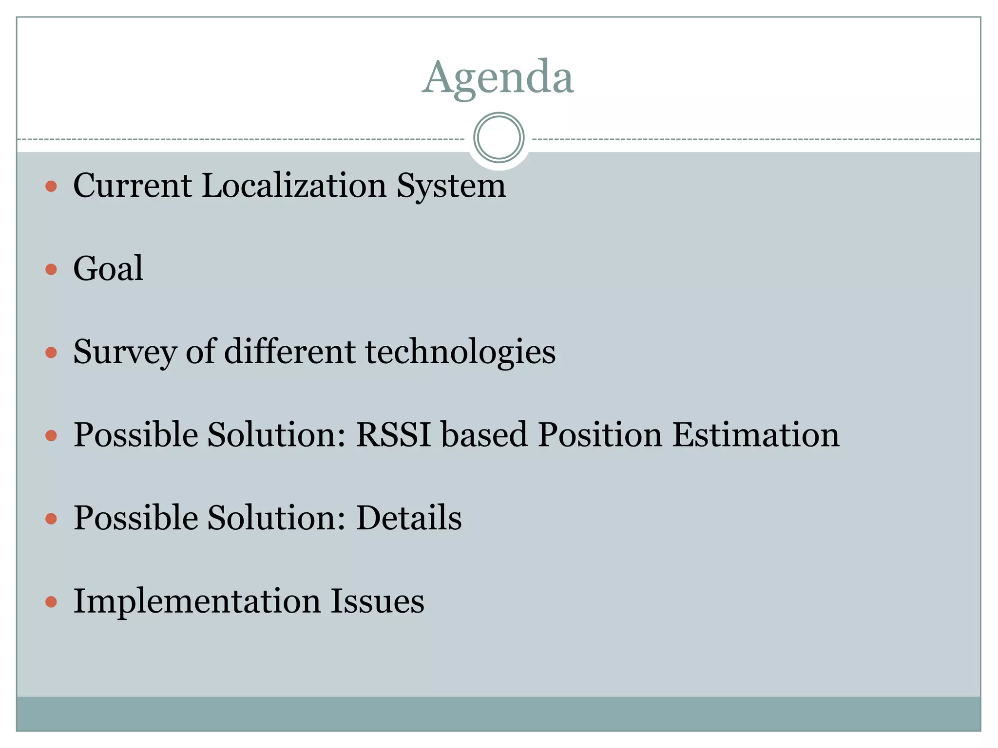 Indoor Localization Systems | PPT
