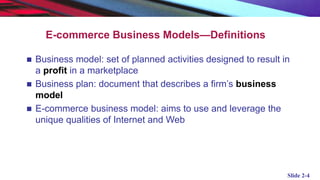 E-Commerce Business Model and Concept | PDF