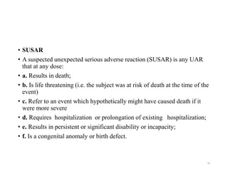 importance of pharmcovigilance | PPTX