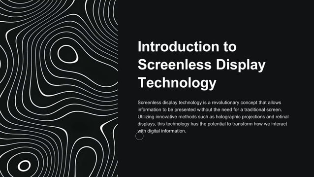 Screenless technology ppt for students s | PPTX | Augmented Reality | Technology & Computing