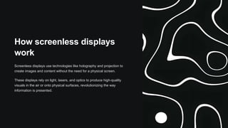 Screenless technology ppt for students s | PPTX