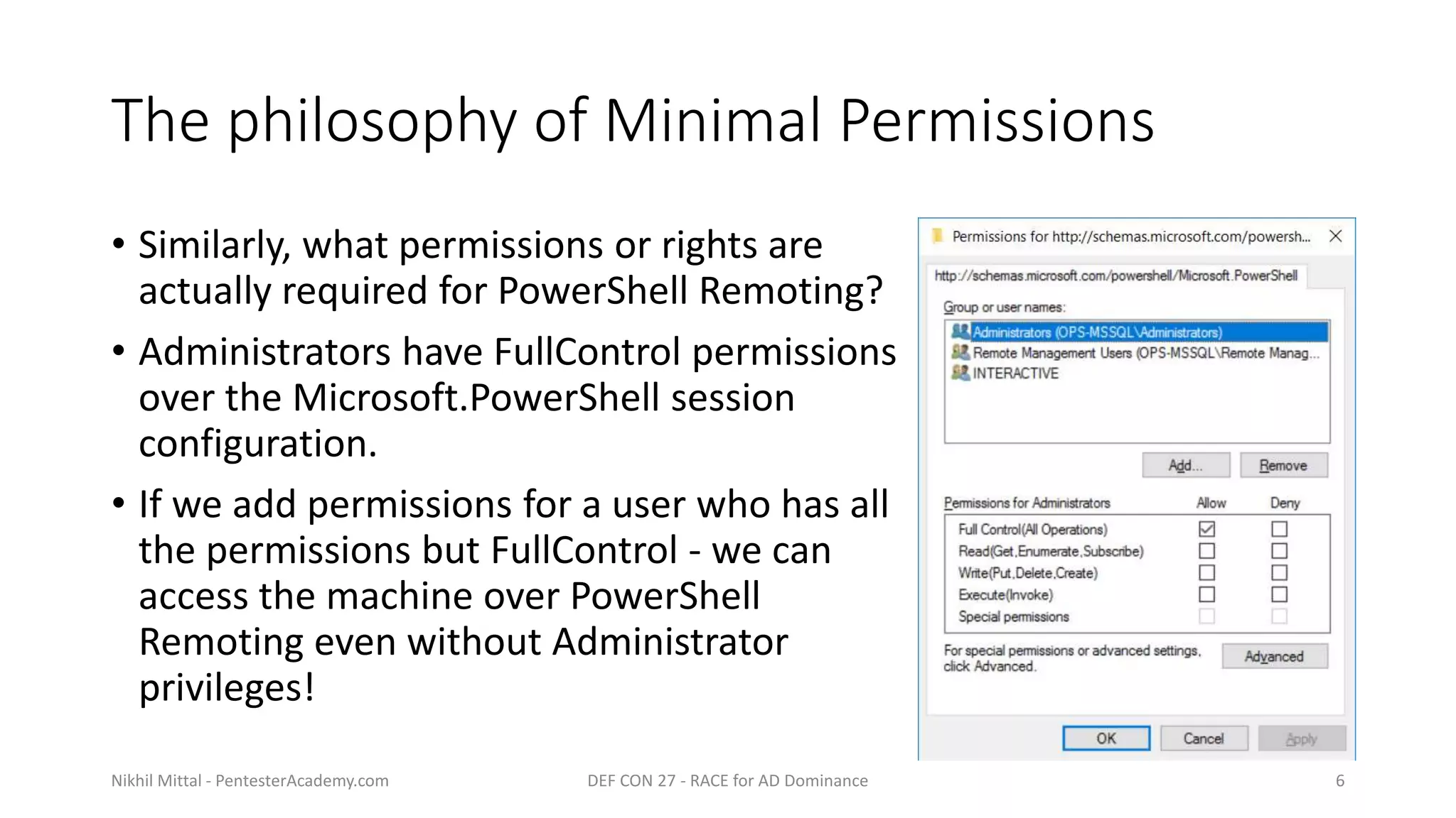 RACE - Minimal Rights and ACE for Active Directory Dominance | PPT