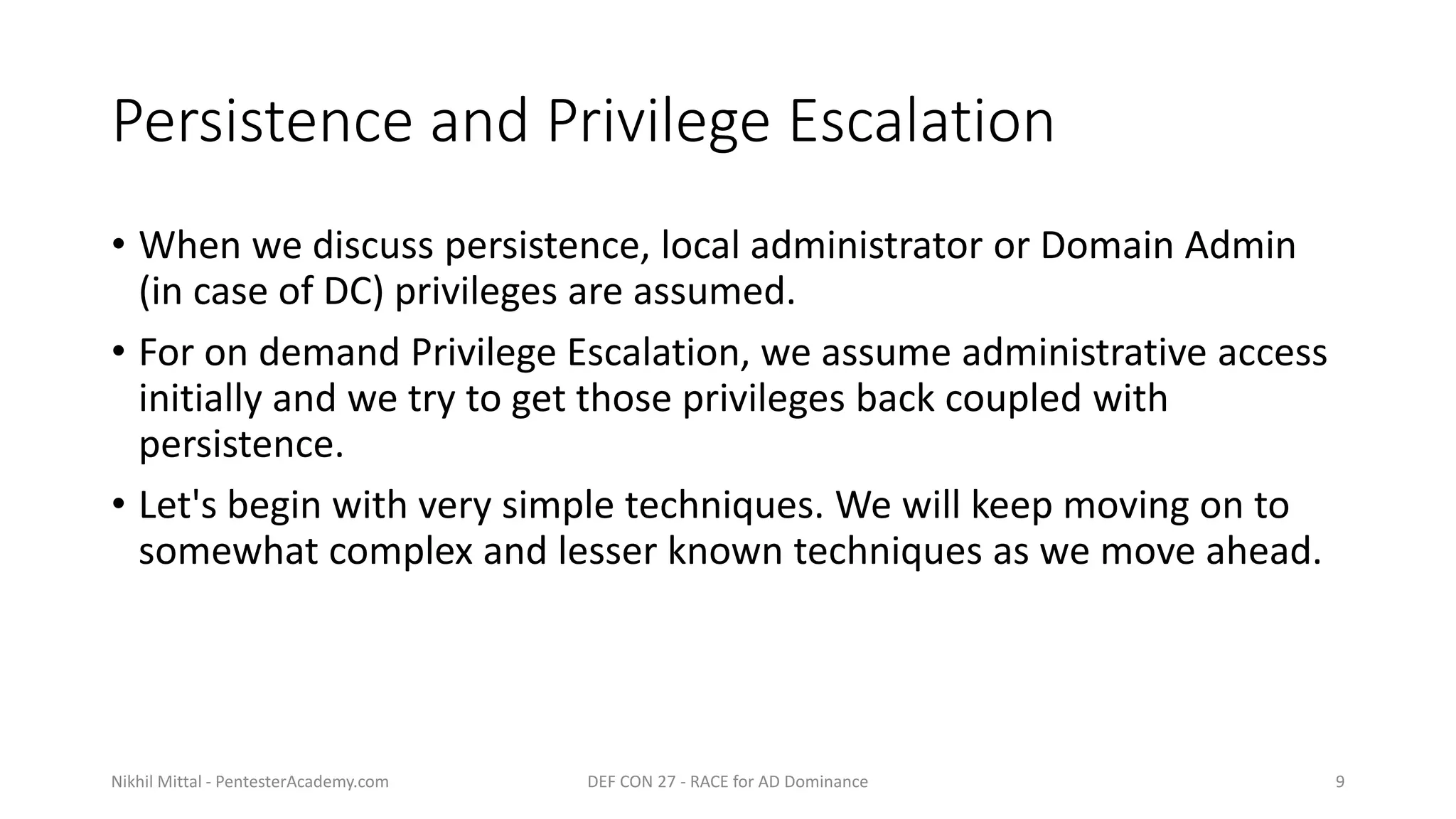 RACE - Minimal Rights and ACE for Active Directory Dominance | PPT
