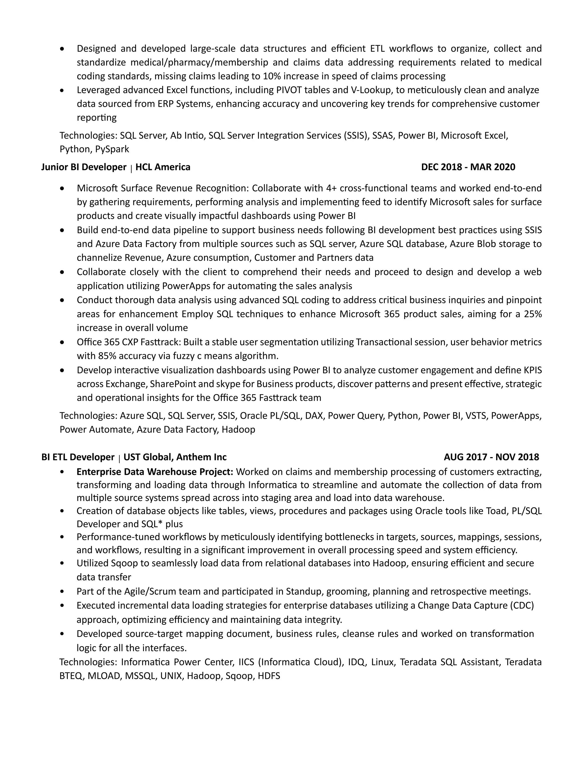 Nikhila Marripati Resume - BI/DataEngineer | PDF