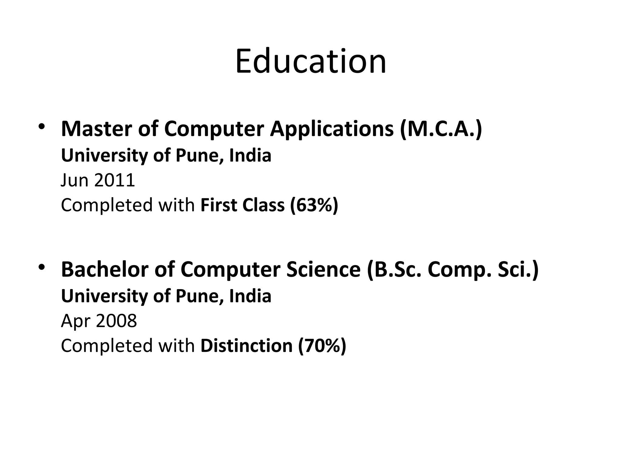 Nikhil Bhalla Resumé | PPT