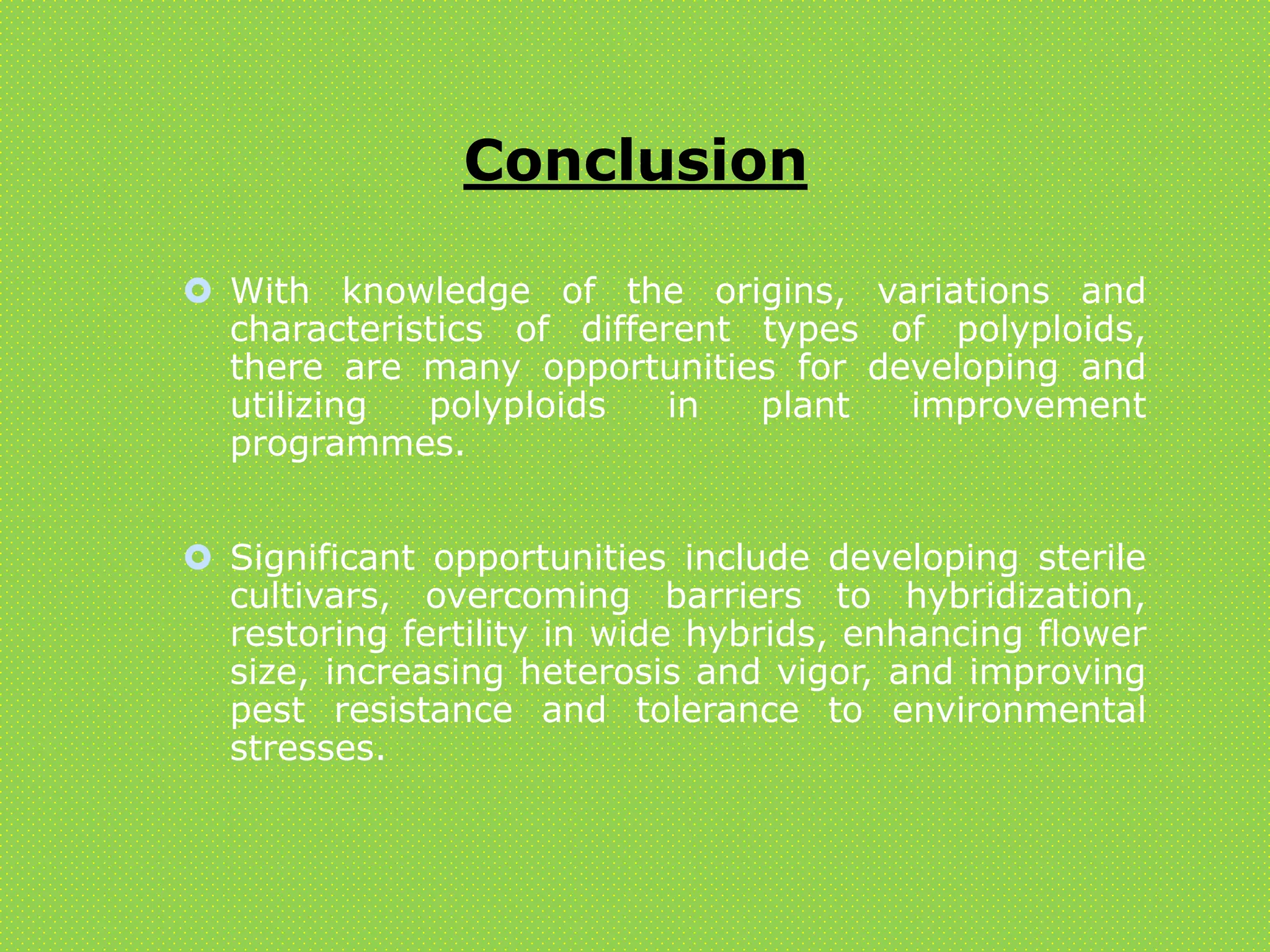 polyploid Breeding | PPTX