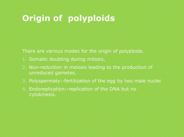 polyploid Breeding | PPTX | Genetics | Science