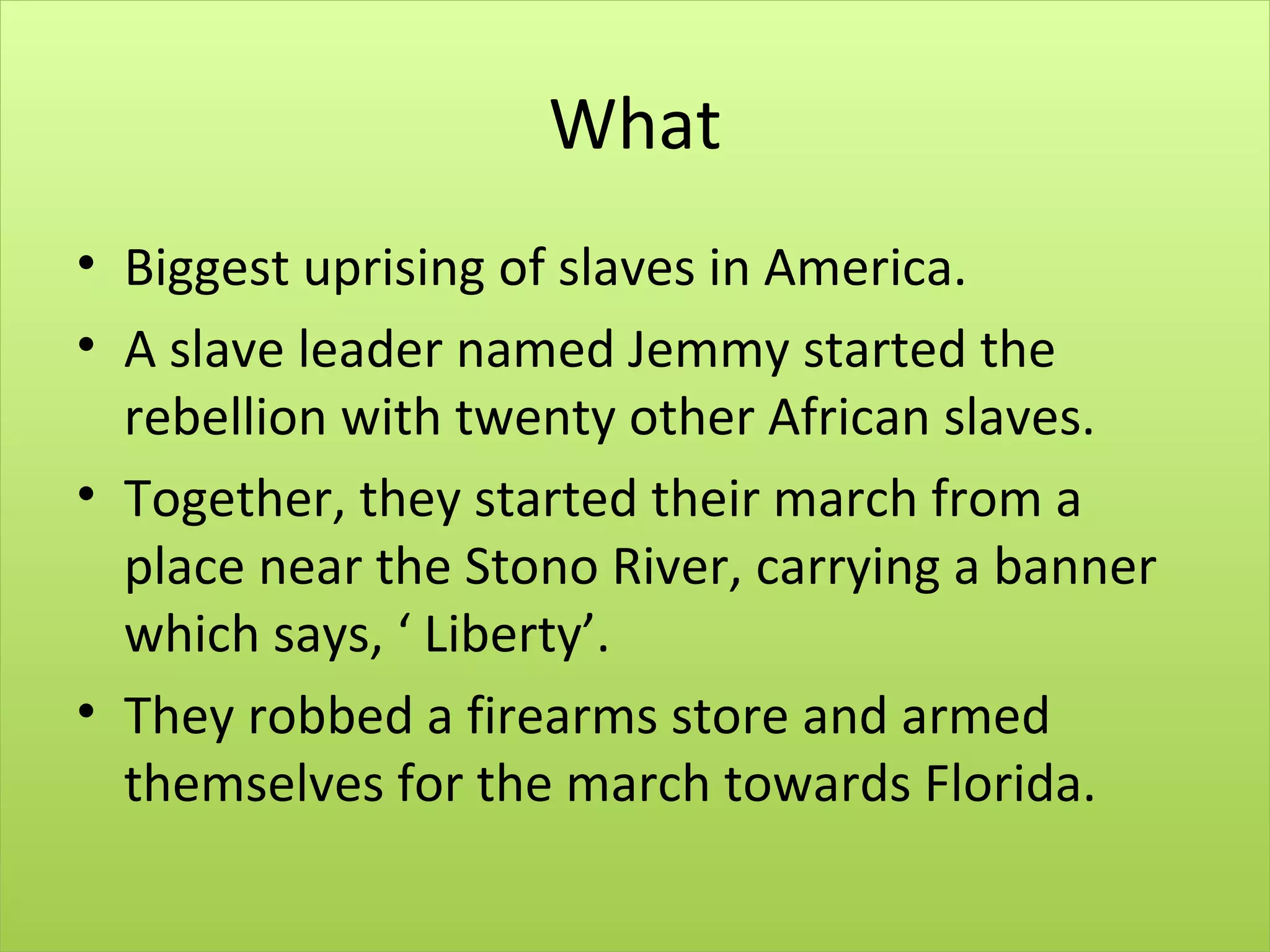 Stono Rebellion | PPT