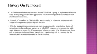 a detailed study on femtocell, | PPTX