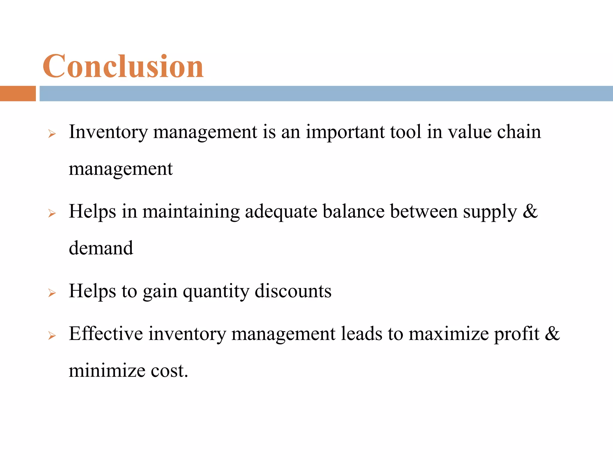 inventory management m pharmacy notes scop satara | PPTX