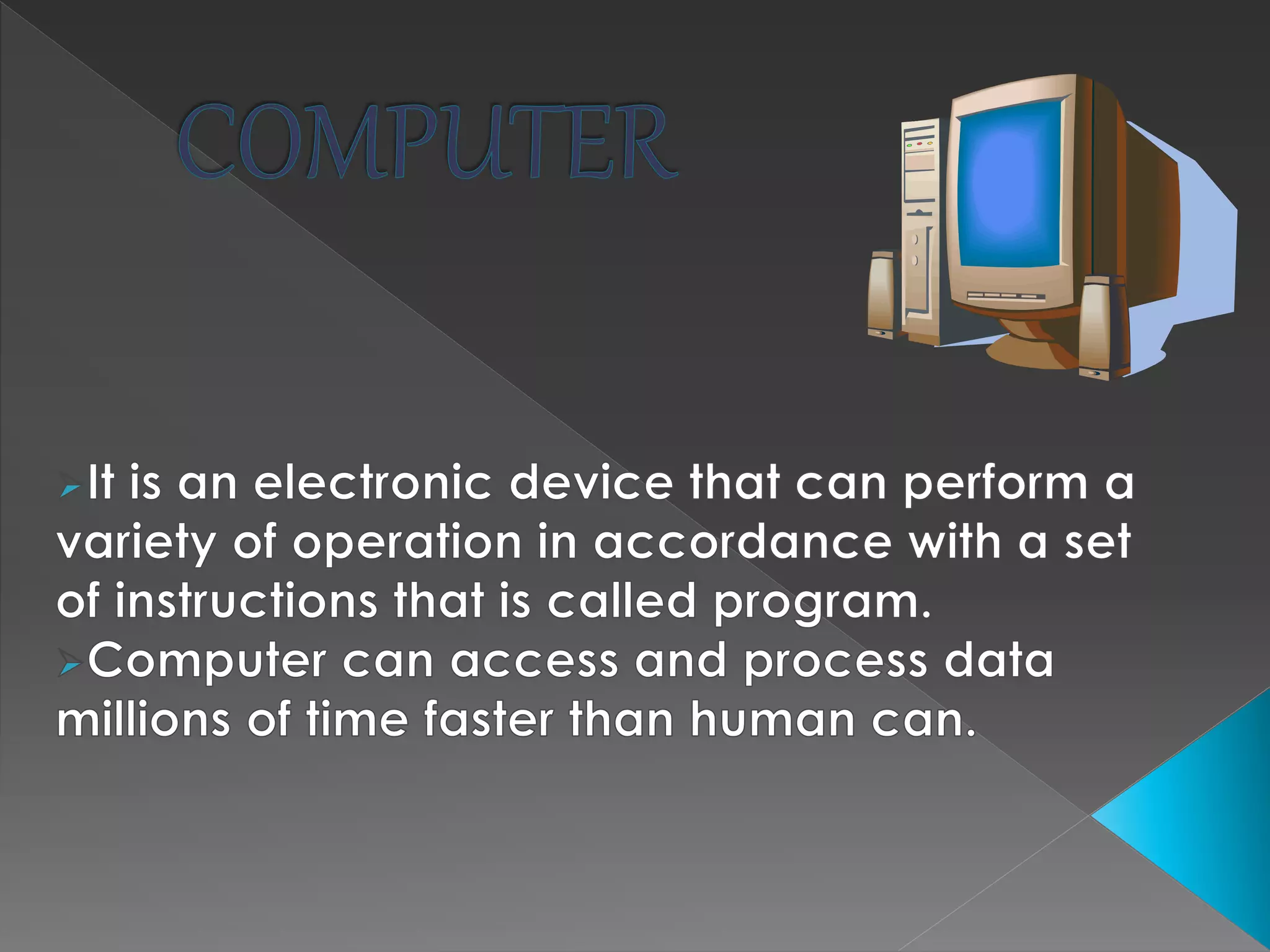 Computer and its components by Nikhil Jindal | PPT