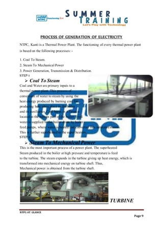 Nikhil kumar project report ON NTPC KANTI | DOCX