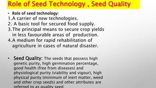 Seed production Technology | PPTX