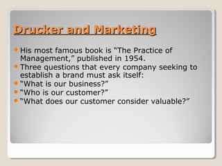 Peter F Drucker and His Contribution in Management | PPT
