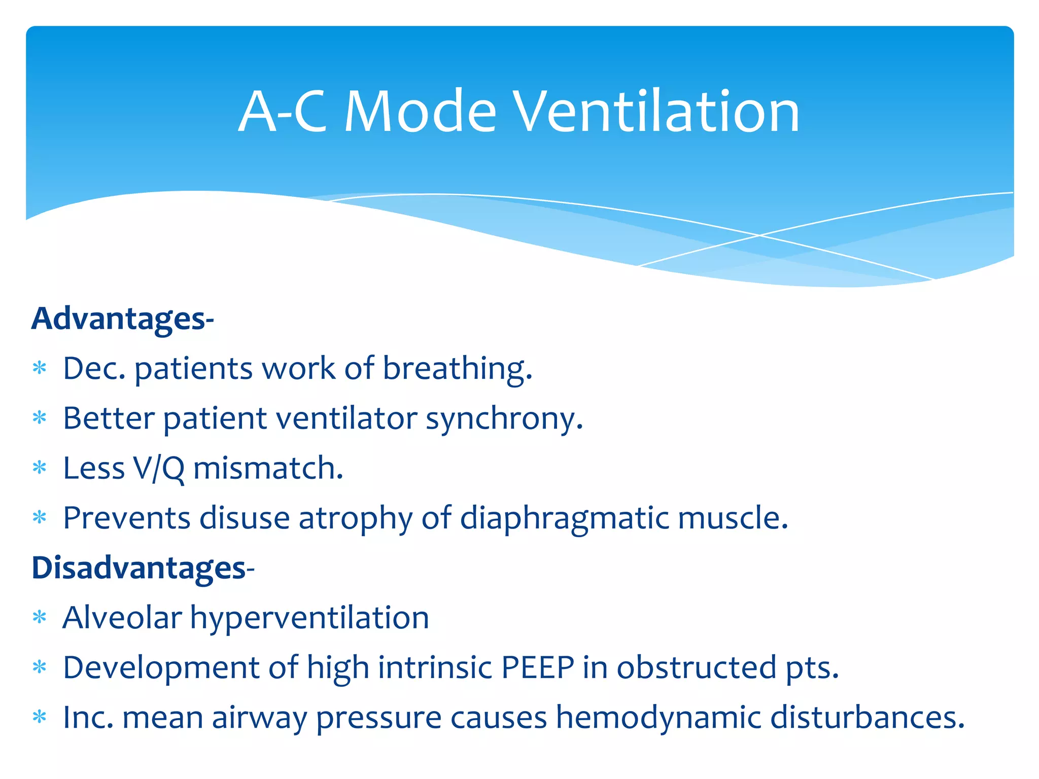 modes of ventilation | PPTX