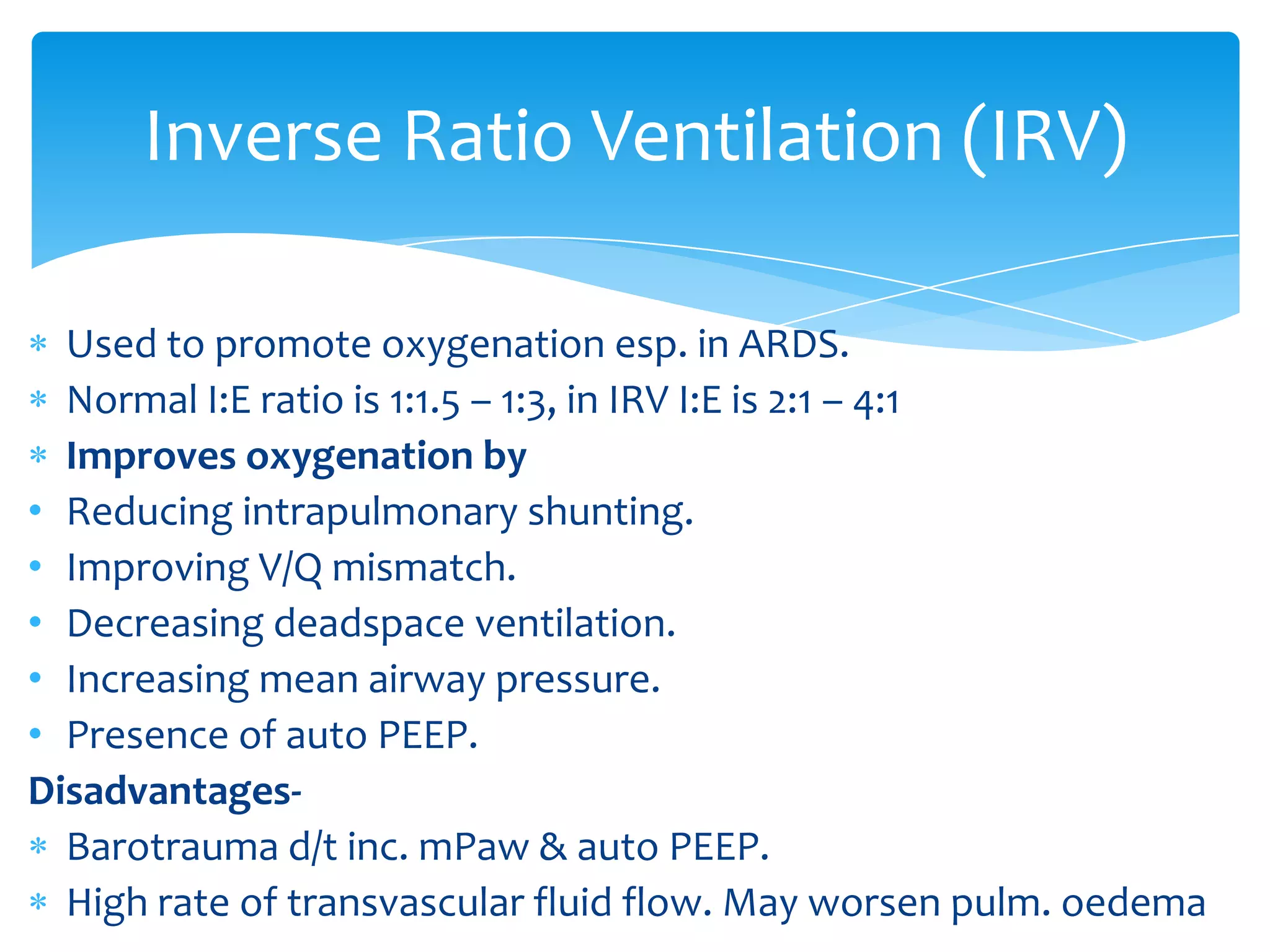 modes of ventilation | PPTX