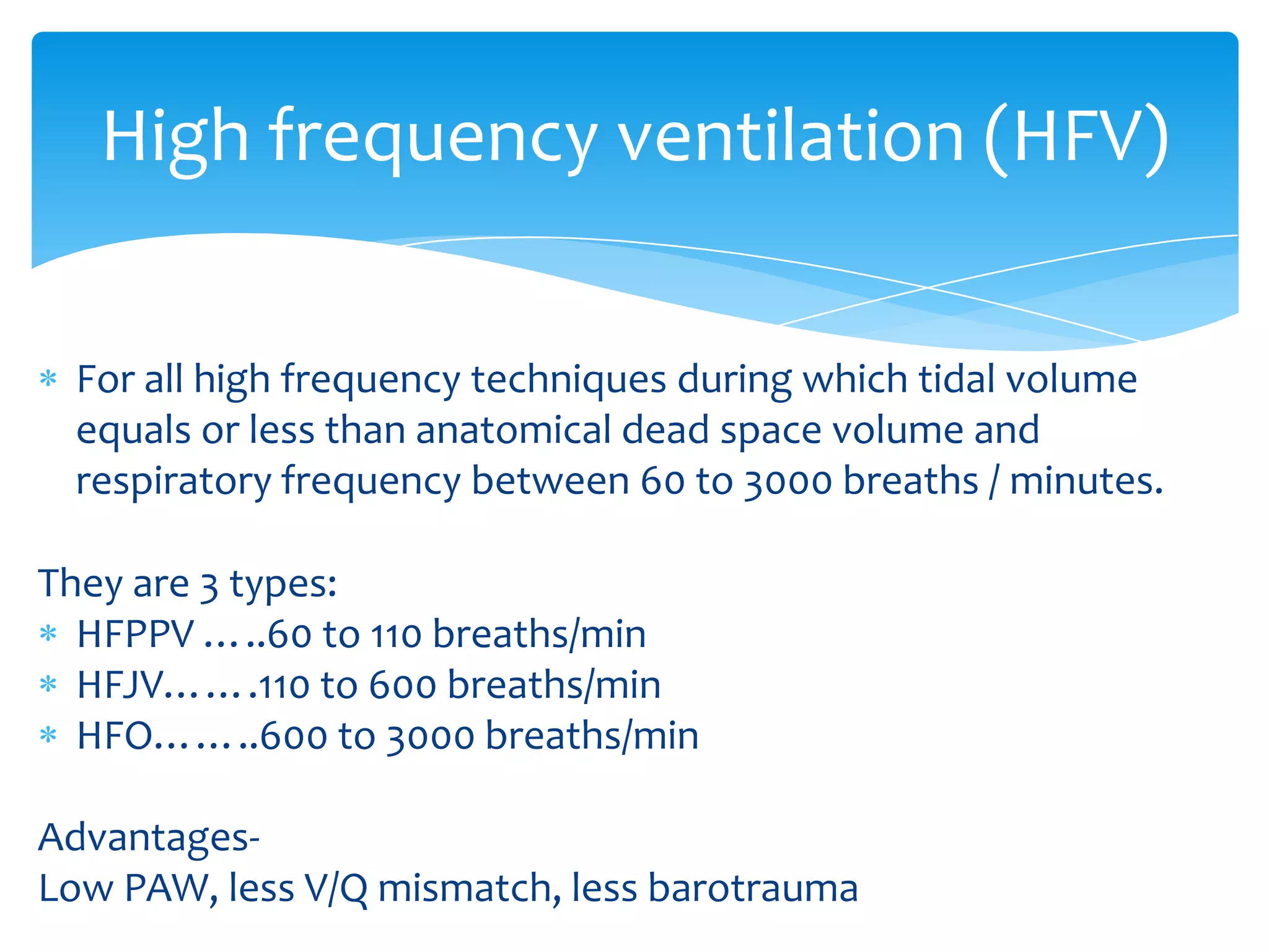 modes of ventilation | PPTX