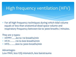 modes of ventilation | PPTX