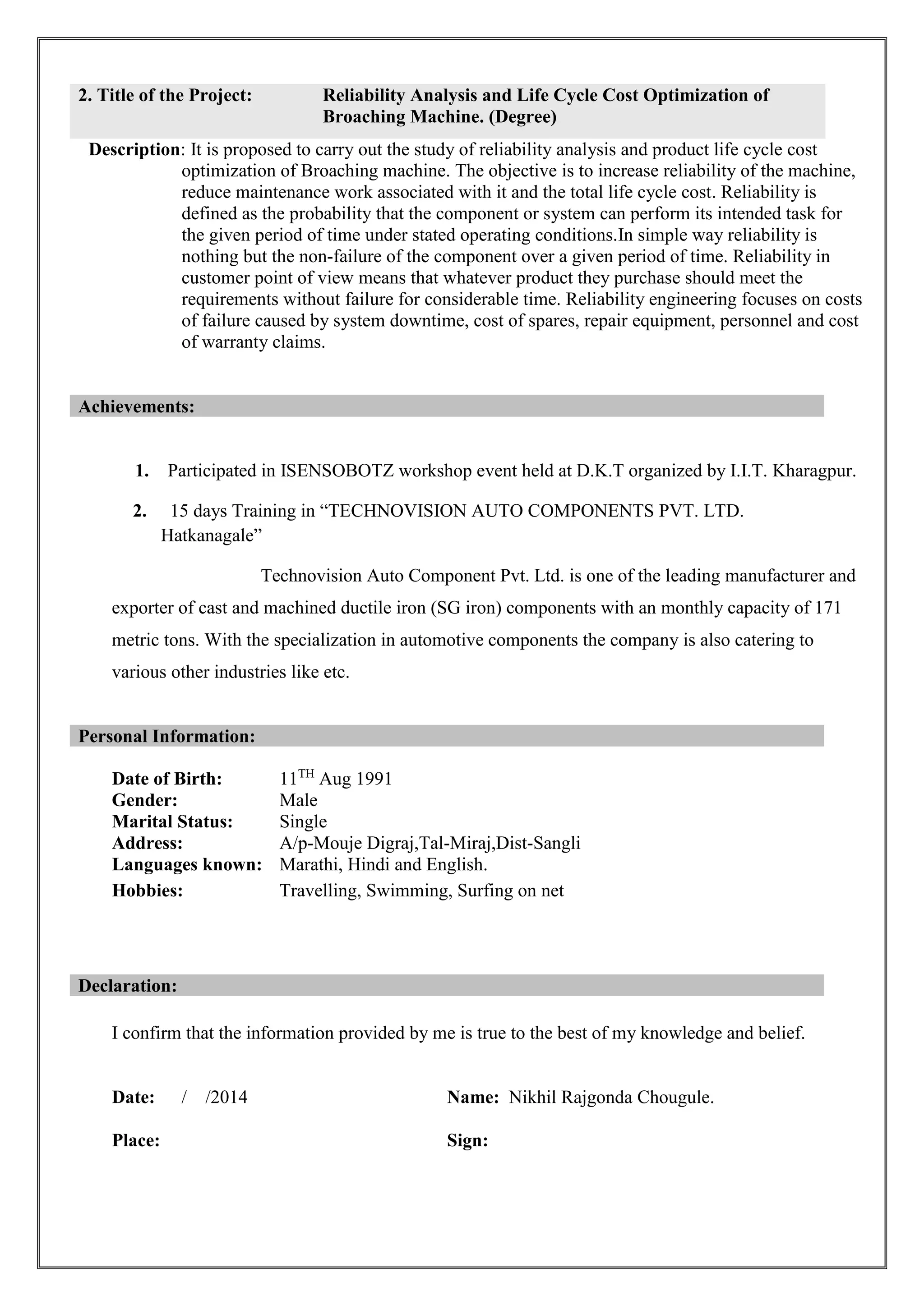 Nikhil resume | DOCX