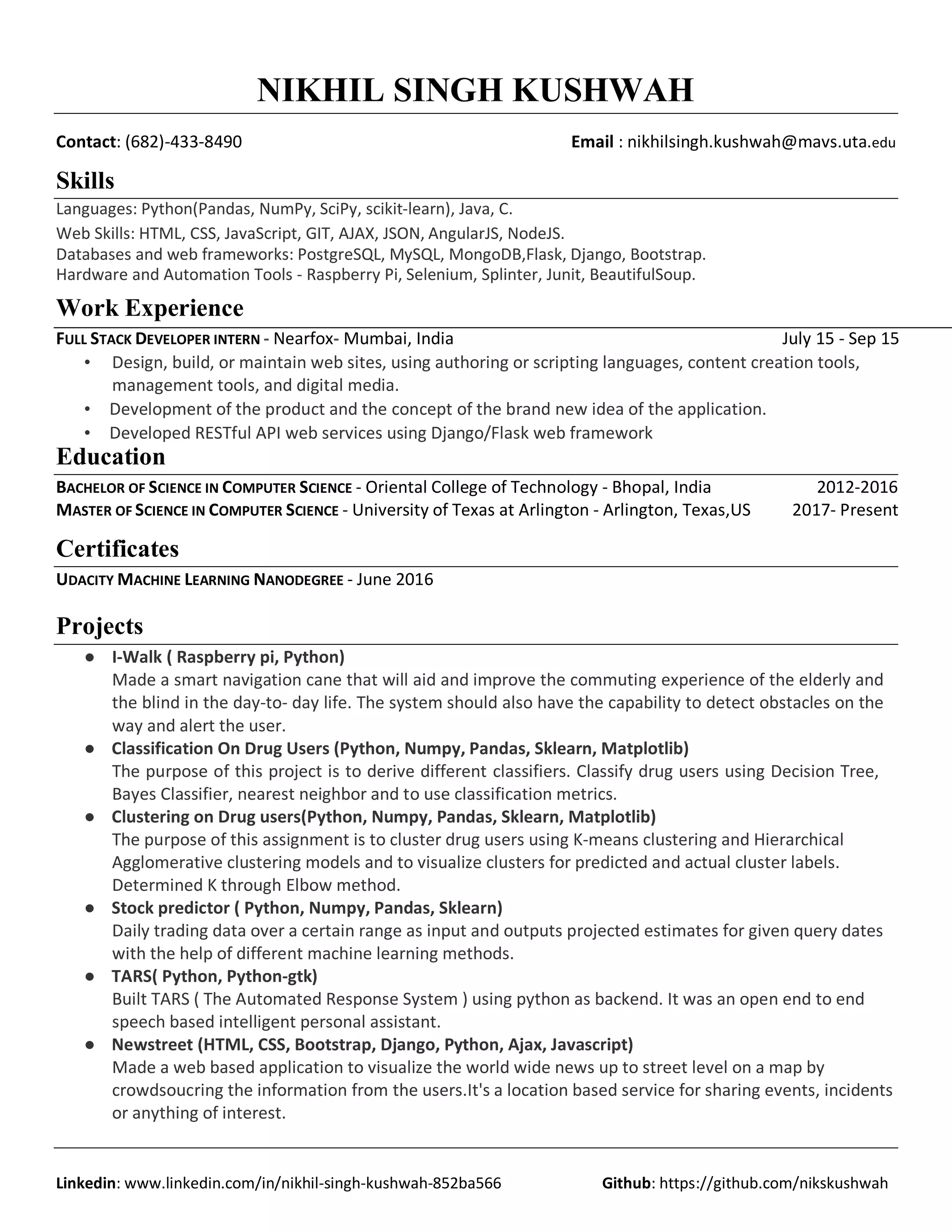 Nikhil resume | PDF