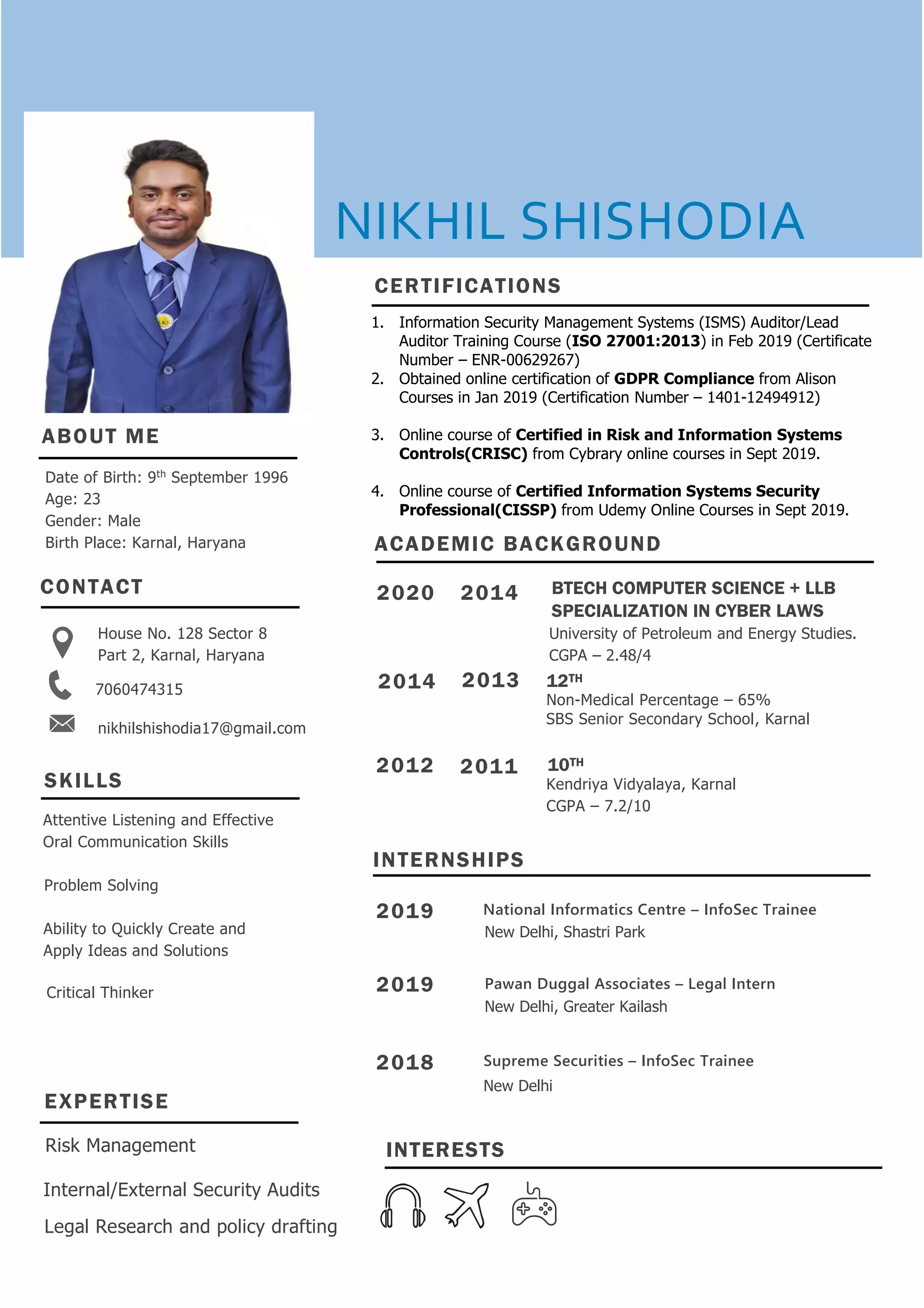 Nikhil shishodia cv | PDF