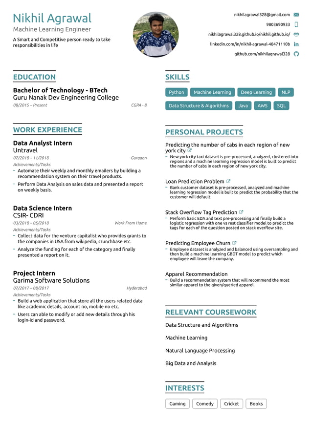Nikhil's resume | PDF