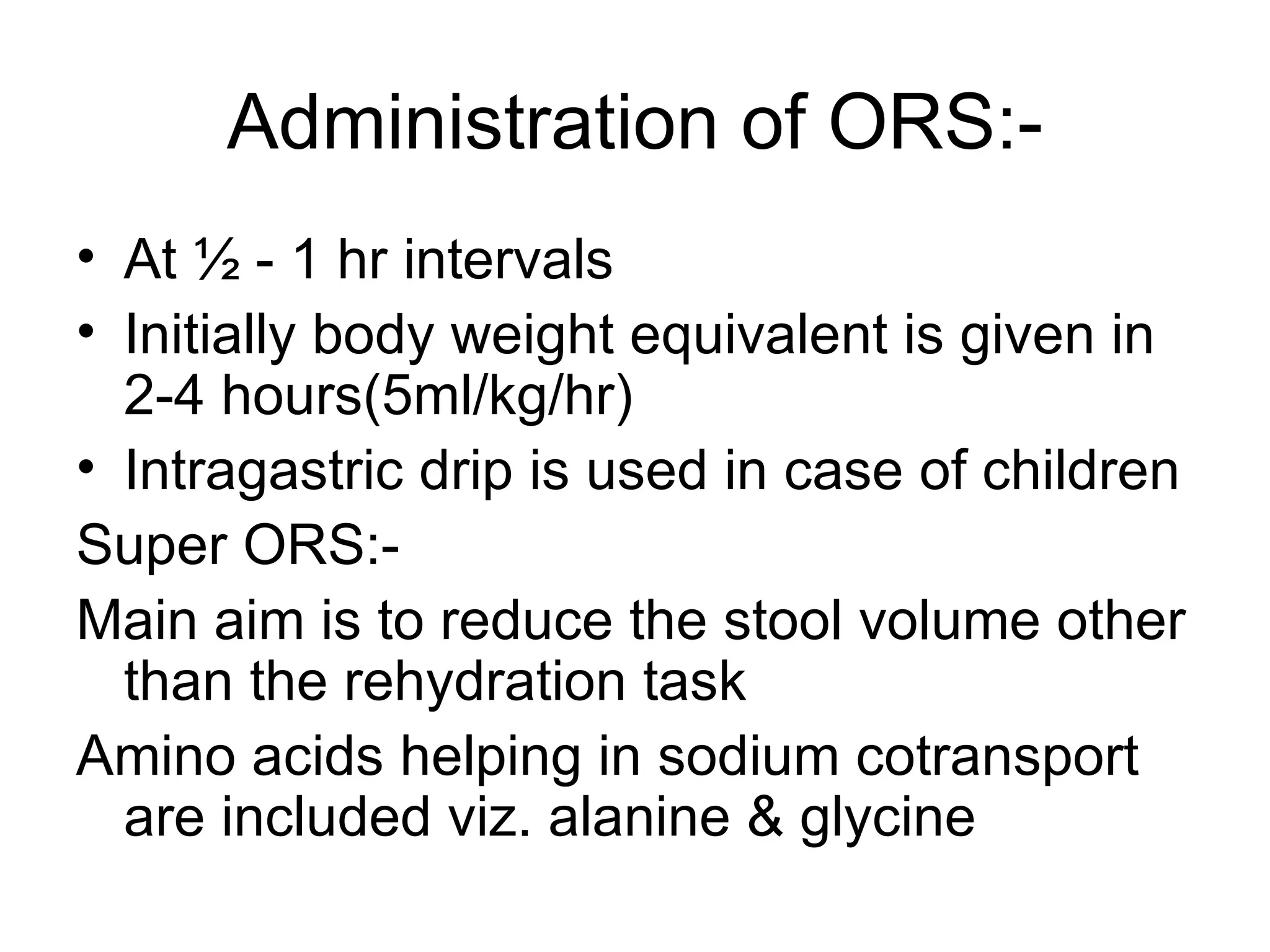 Diarrhoea treatment | PPT