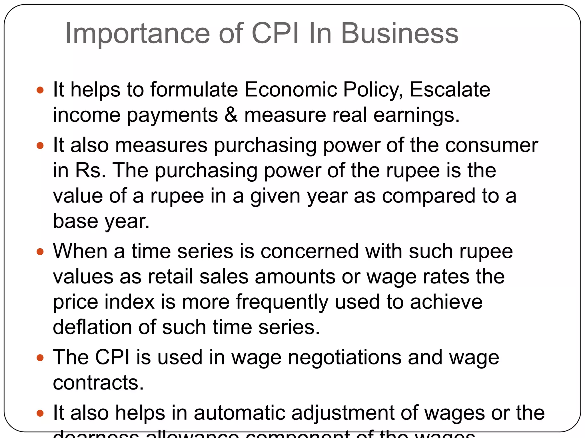 Consumer price index | PPTX